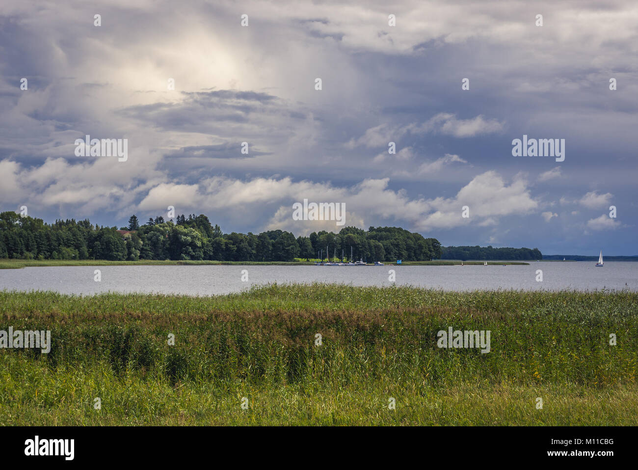 Mamry Lake in Warmian-Masurian Voivodeship, second largest lake in ...