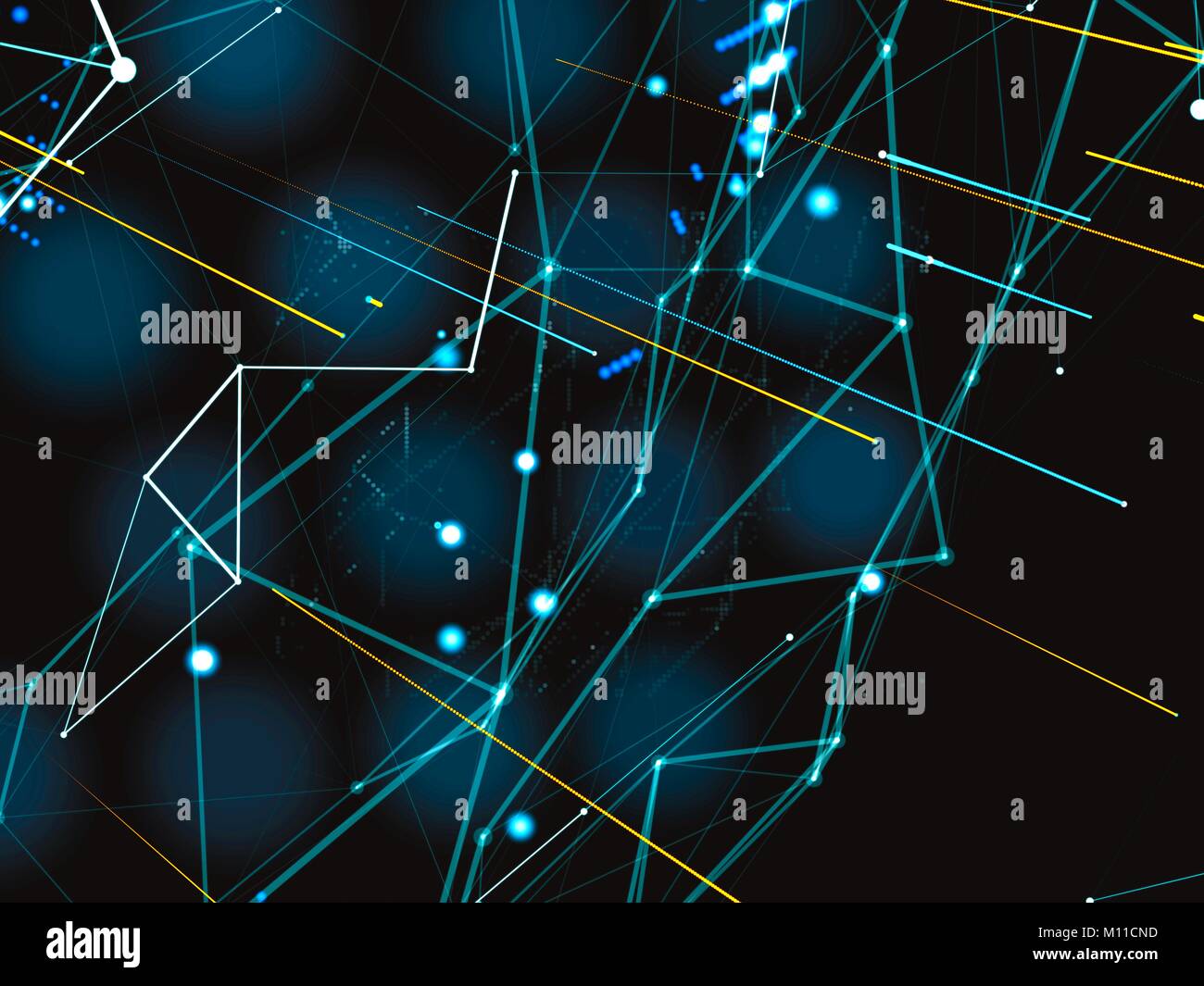 Abstract representation of the digital world Stock Photo - Alamy