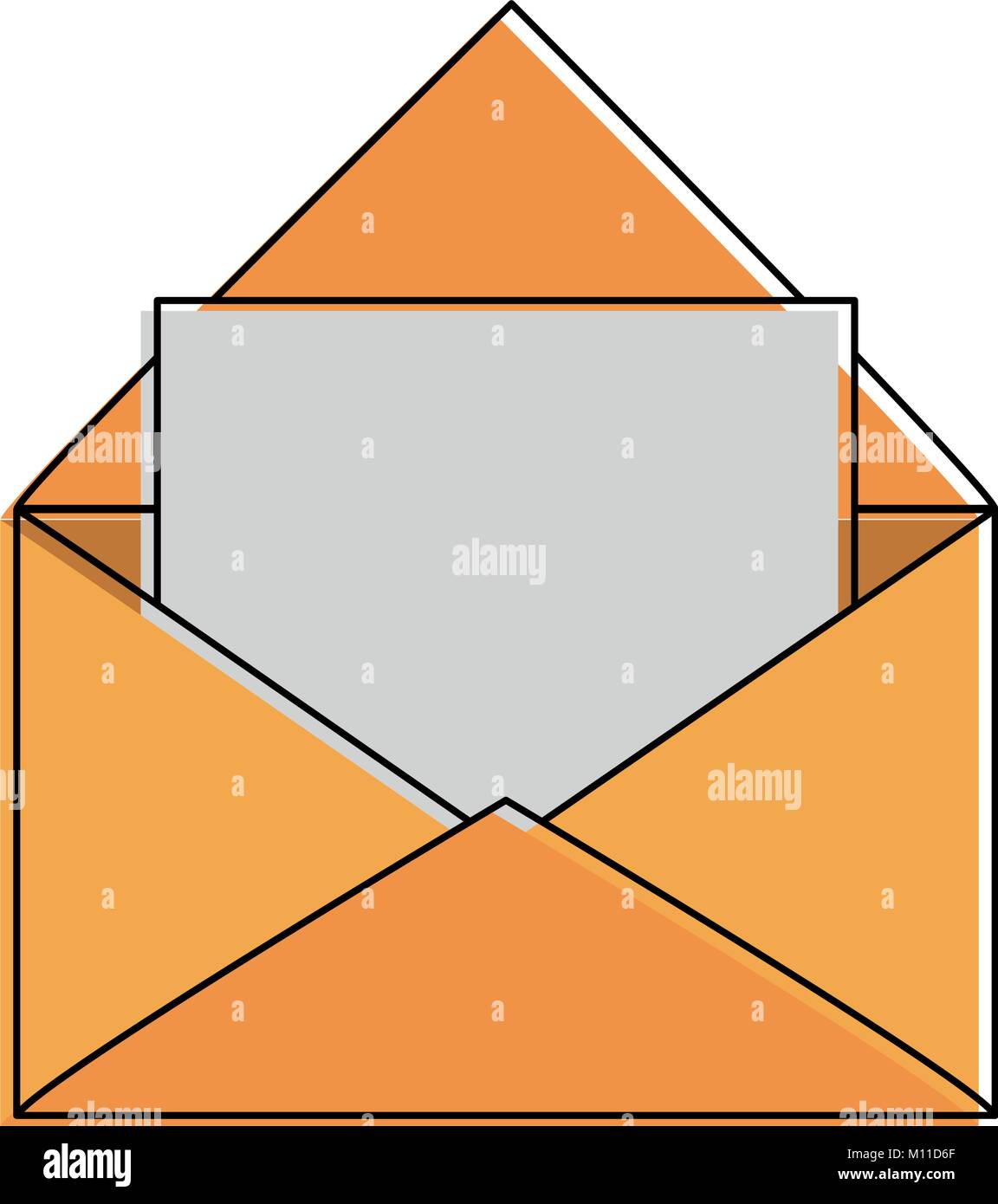 Mail open symbol Stock Vector Image & Art - Alamy