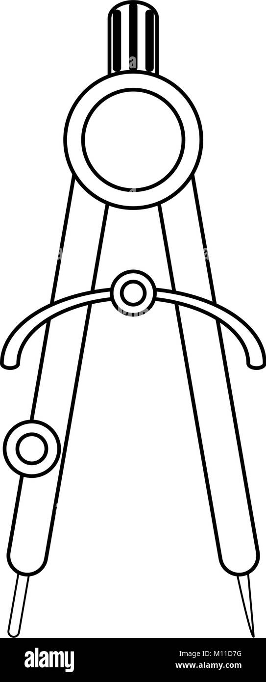 Drafting compass Black and White Stock Photos & Images - Alamy