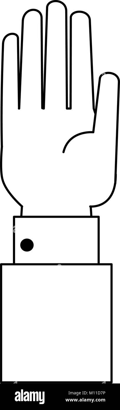 Hand open symbol Stock Vector Image & Art - Alamy