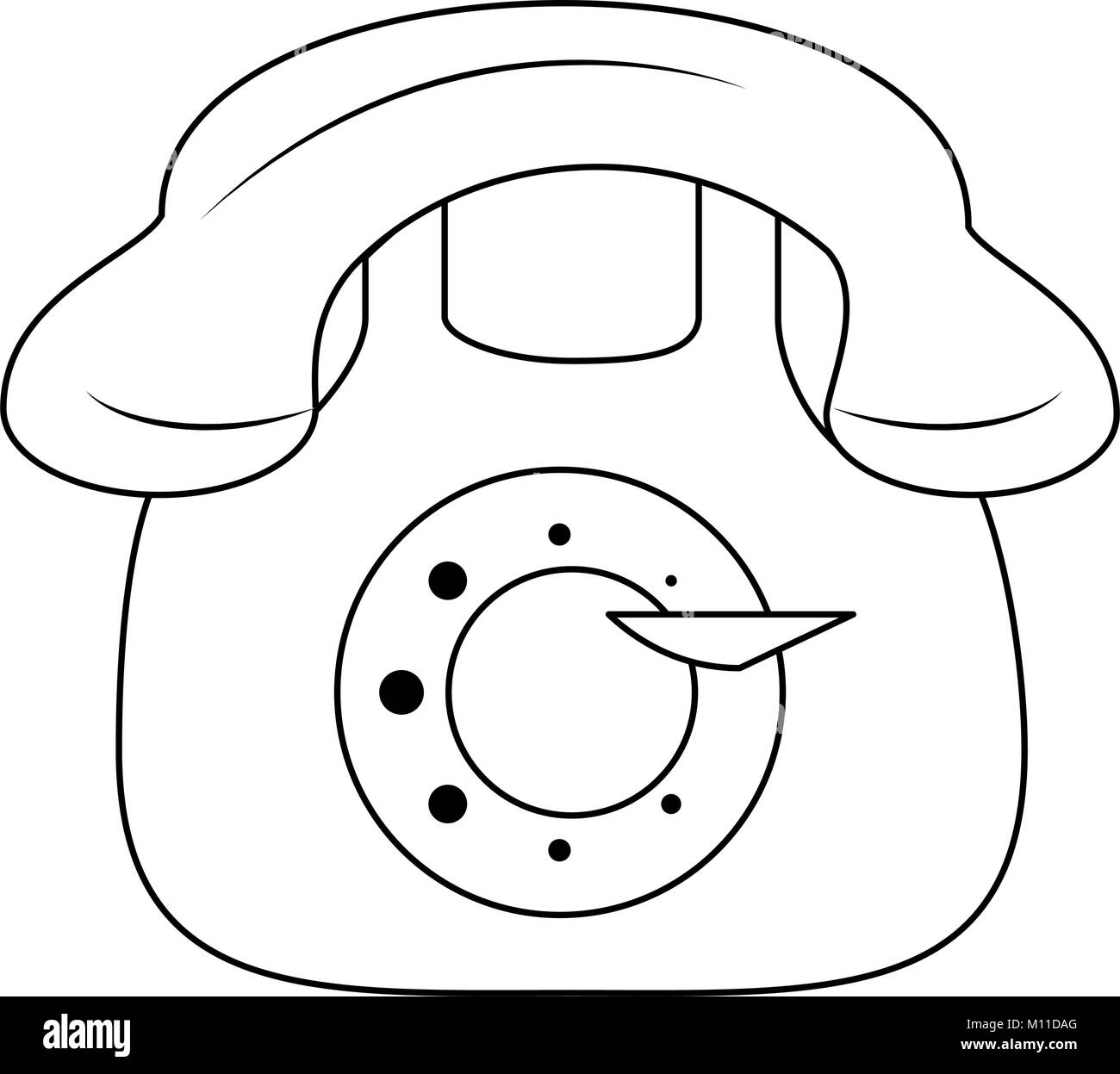 Vintage telephone symbol Stock Vector Image & Art - Alamy