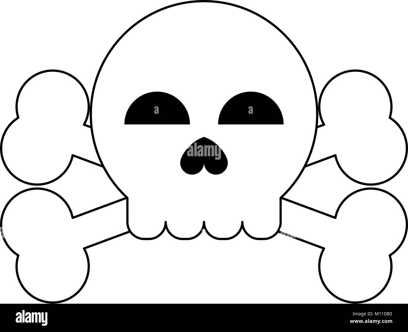 skull and bones symbol Stock Vector Image & Art - Alamy
