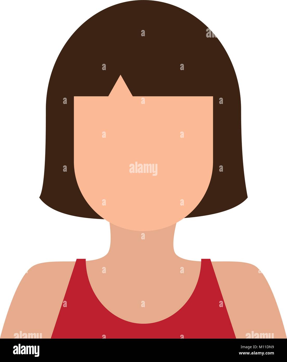 Woman faceless profile Stock Vector Image & Art - Alamy
