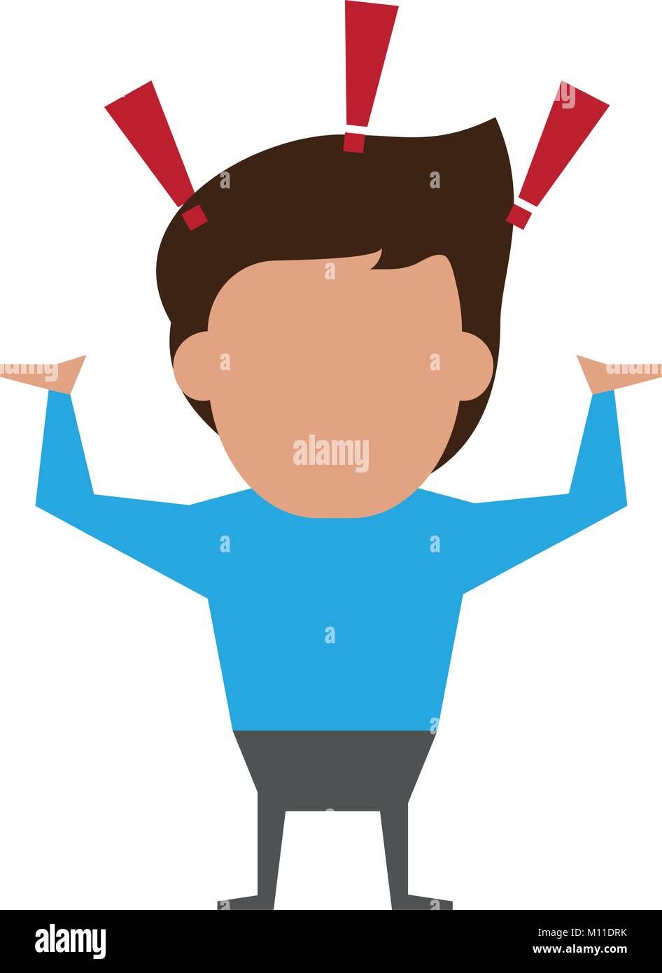 Hands Up Cartoon Image Cut Out Stock Images & Pictures - Alamy