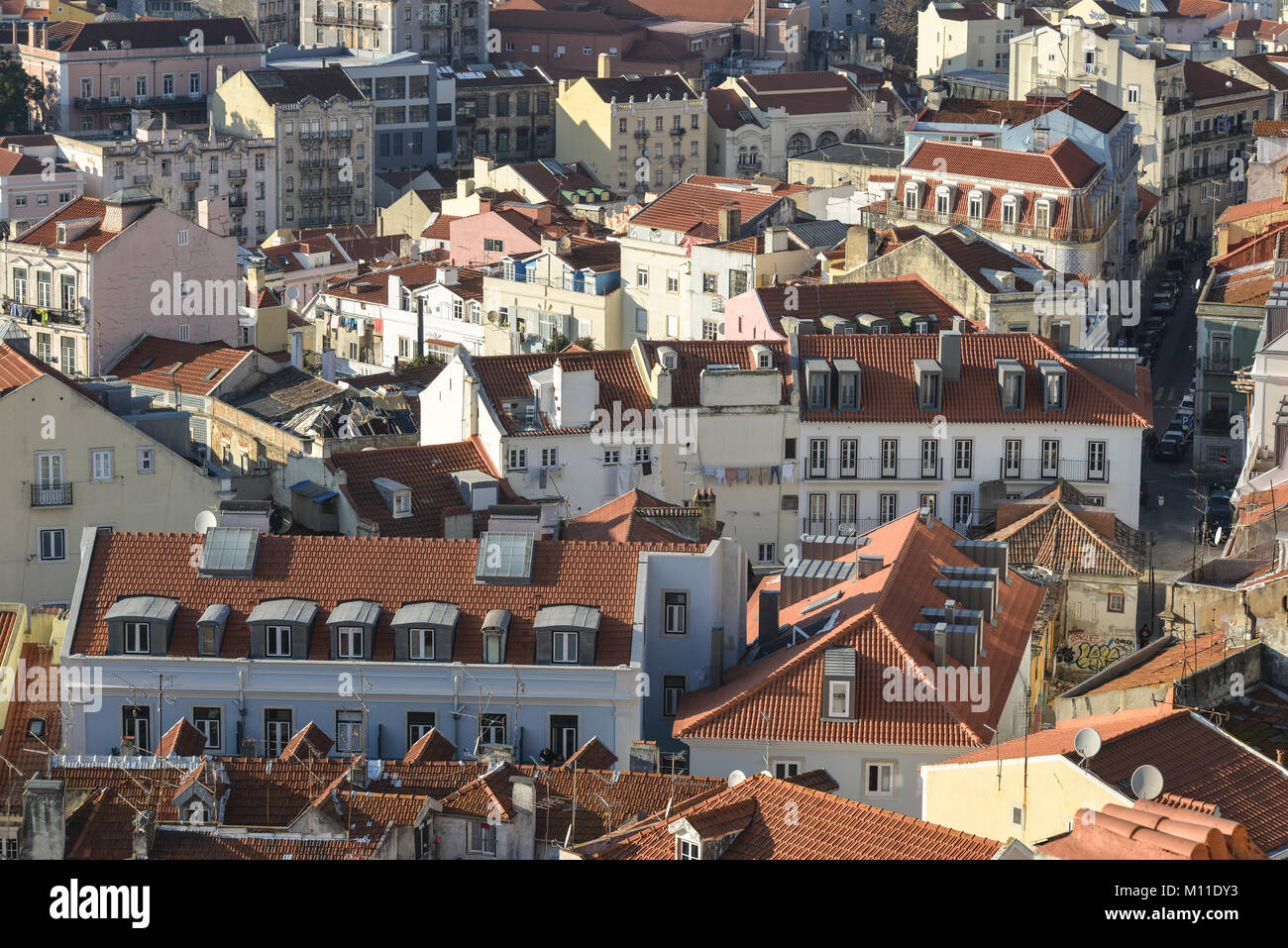 Lisbon roof top view hi-res stock photography and images - Alamy