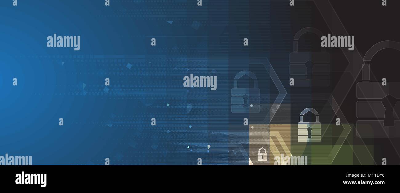 Technology security concept. Modern safety digital background ...