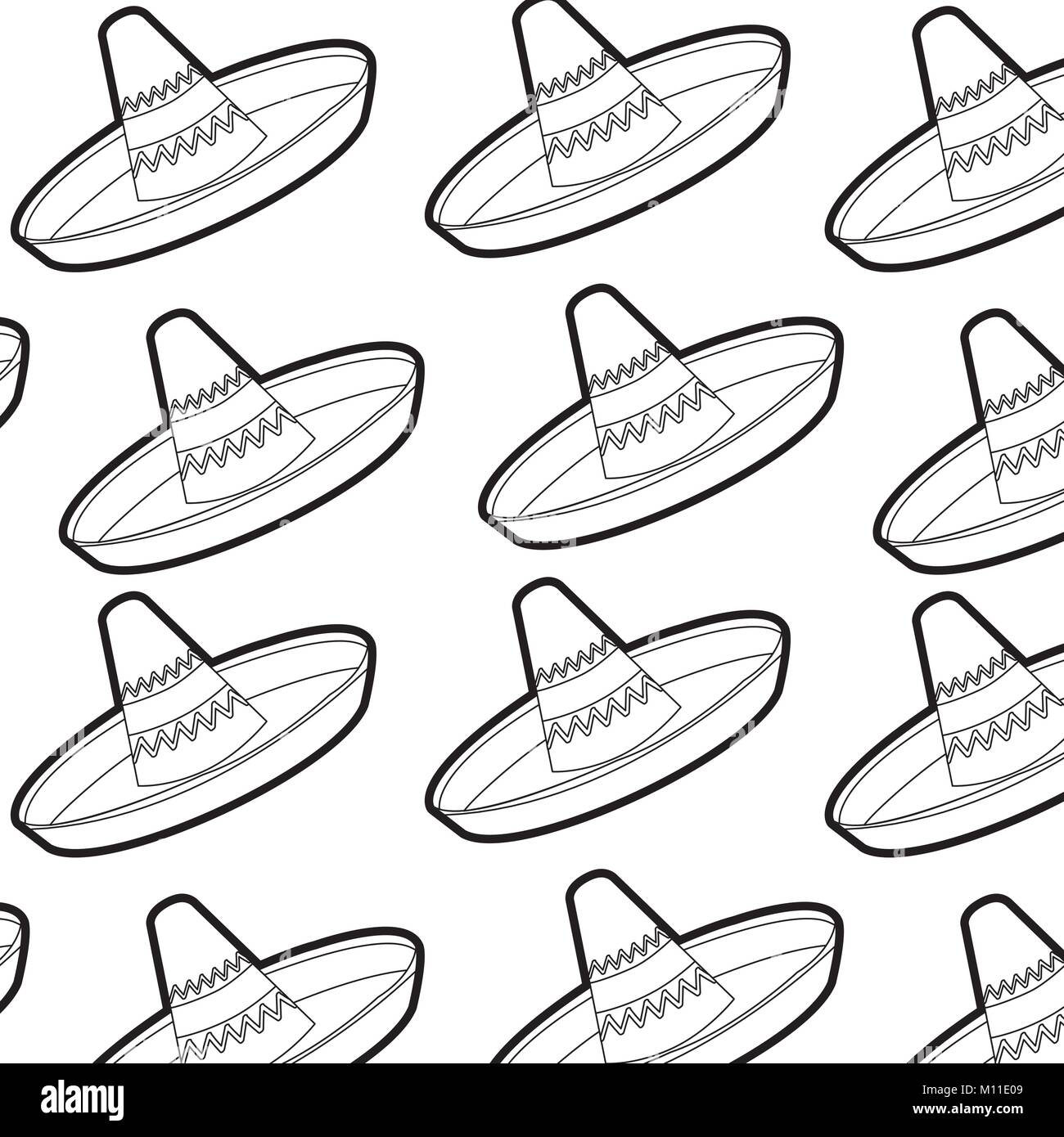 Mexican hat design Stock Vector Image & Art - Alamy