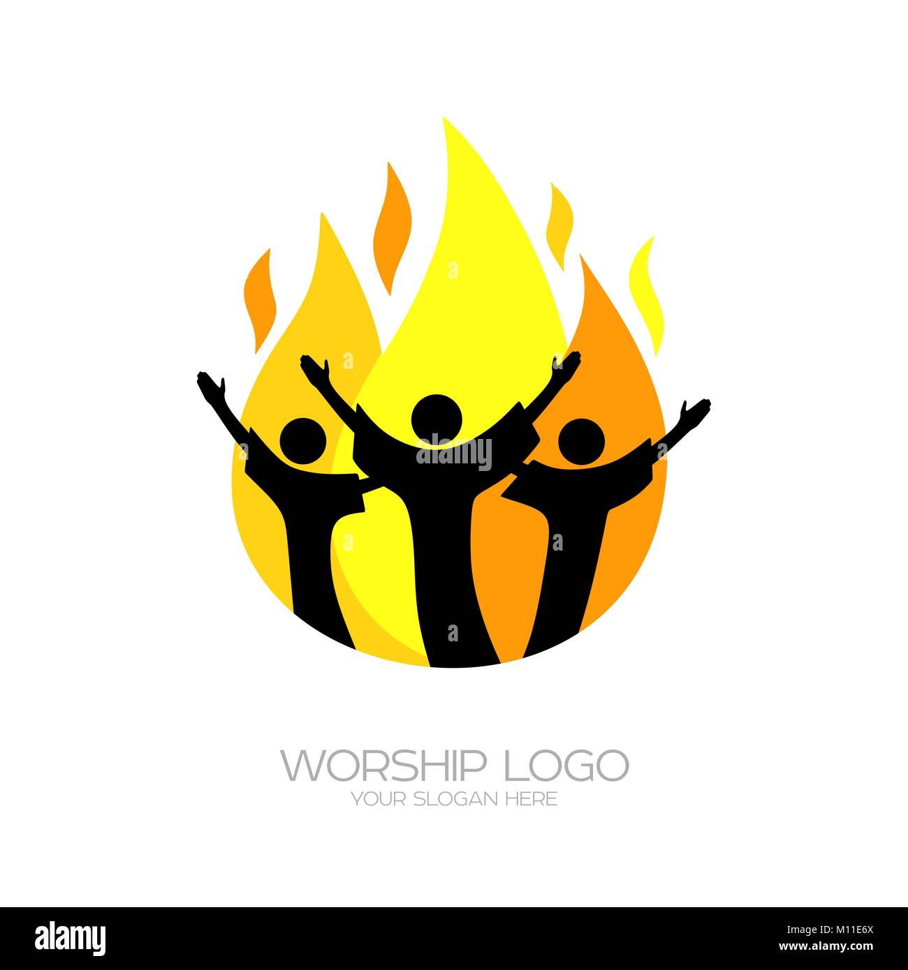 Fire worship Stock Vector Images - Alamy