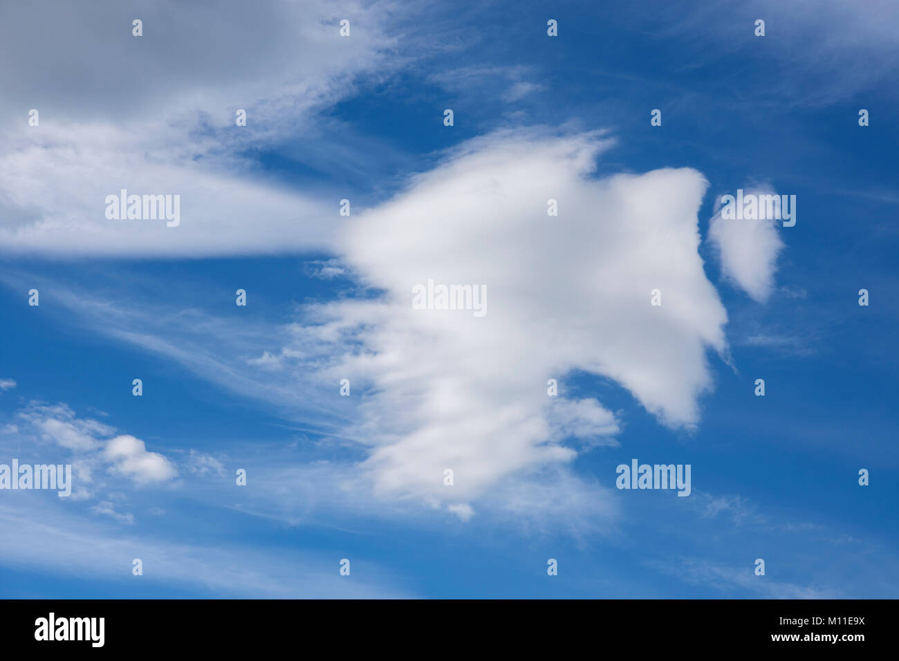 cloud shaped fish in the Norwegian sky at Lofoten Stock Photo - Alamy