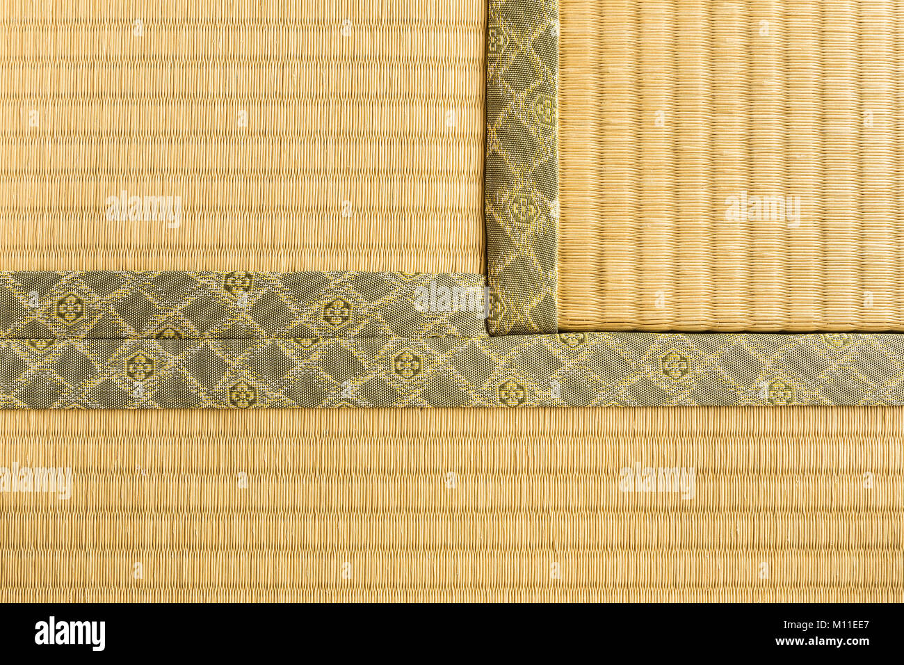 Hokkaido, Japan - 27 December 2017 - Three sections of tatami, japanese ...