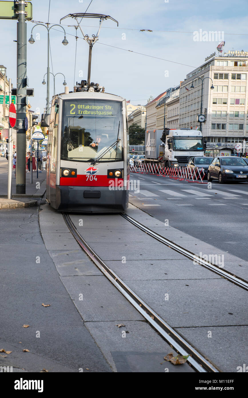 No 2 tram, Vienna Stock Photo - Alamy