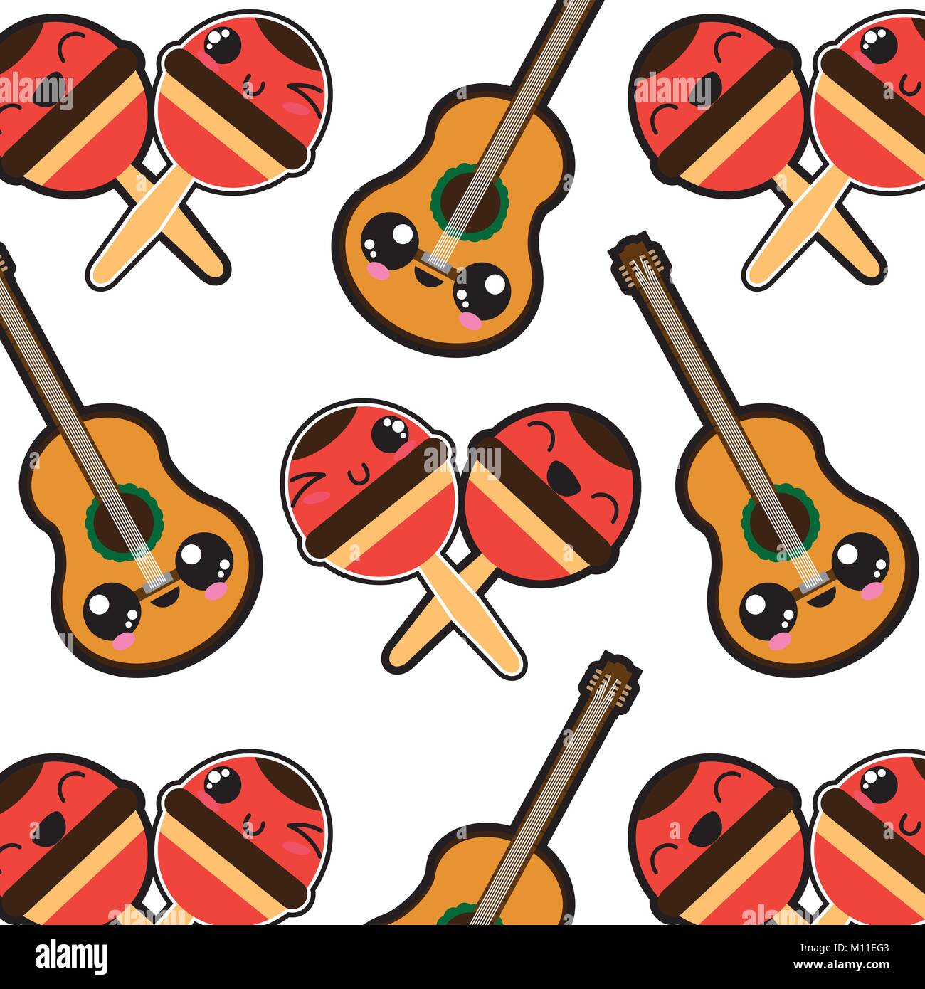 Maracas and guitar design Stock Vector Image & Art - Alamy
