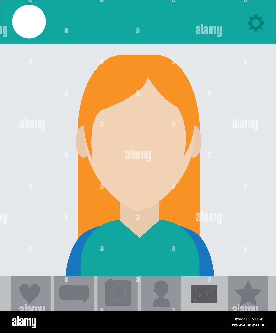Girl and chat design Stock Vector Image & Art - Alamy