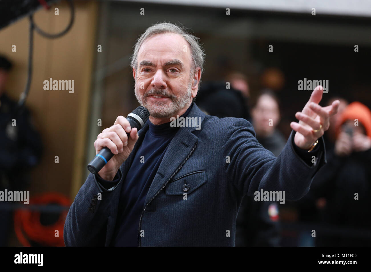 Neil Diamond performs on NBC's 'Today' at Rockefeller Plaza on October ...