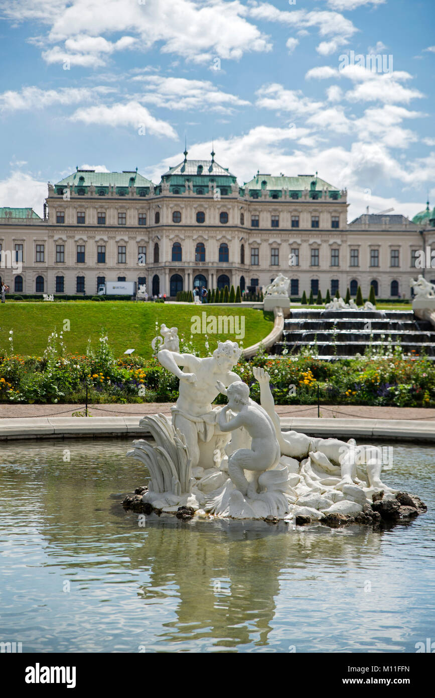 Belvedere palace and museum, Vienna Stock Photo - Alamy