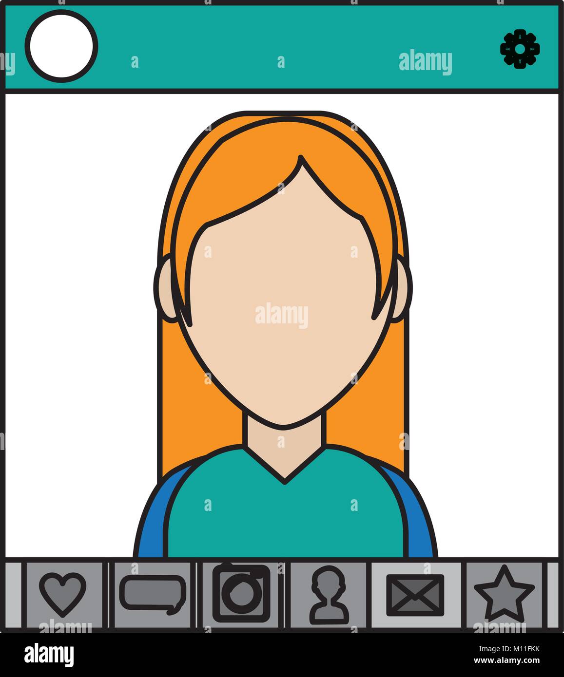Girl and chat design Stock Vector Image & Art - Alamy