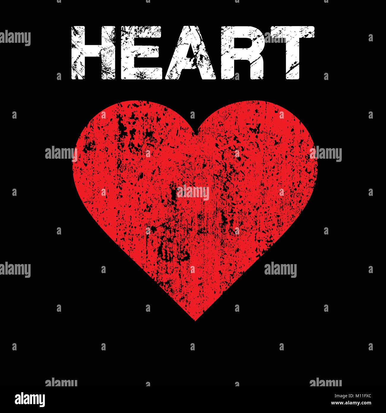 Distressed Heart Vector Stock Vector Image & Art - Alamy