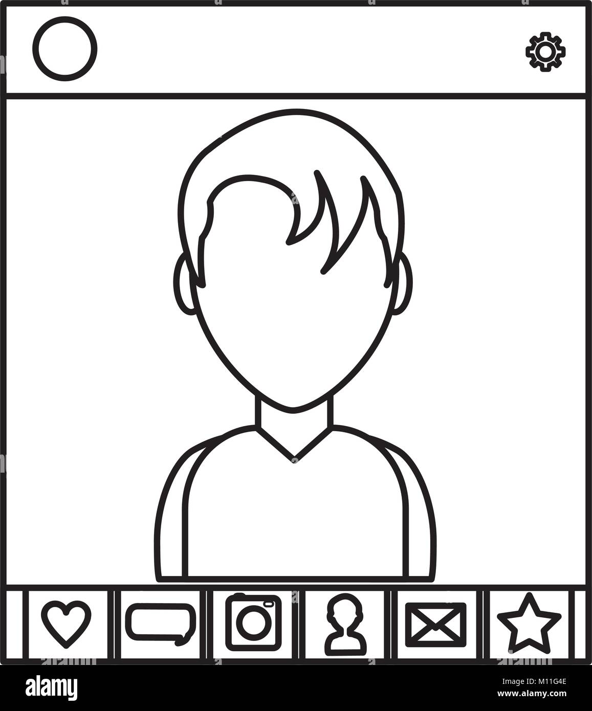 Boy and chat design Stock Vector Image & Art - Alamy