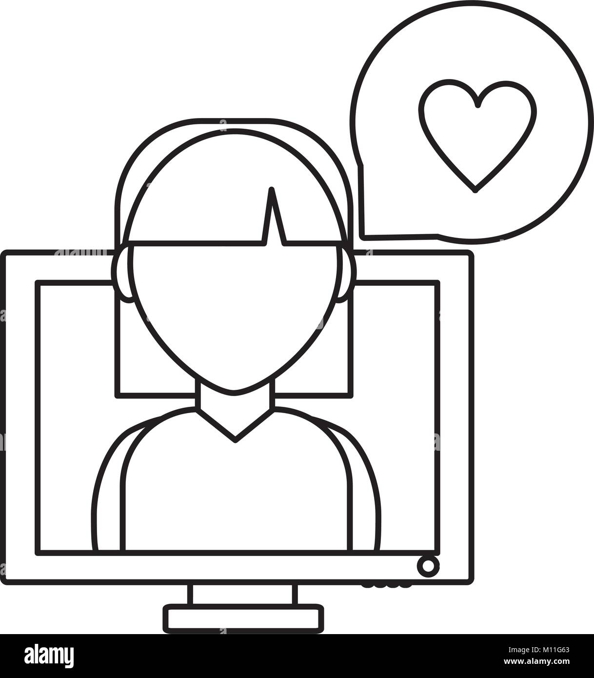 Gadget girl Black and White Stock Photos & Images - Alamy