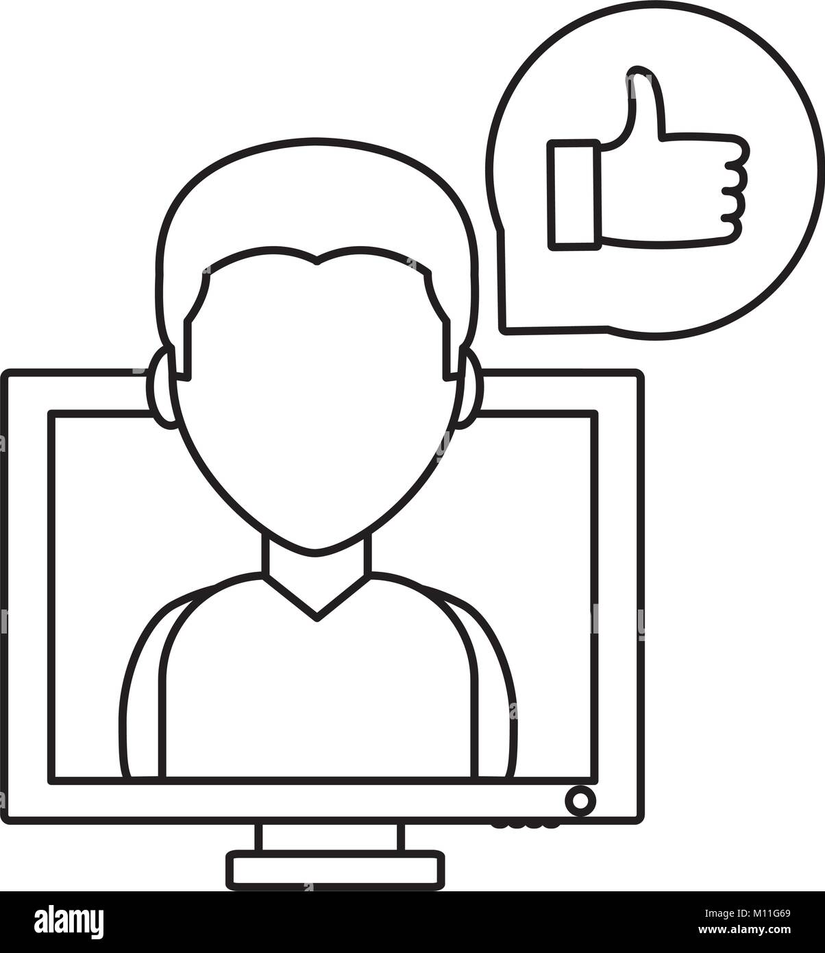 Computer and boy design Stock Vector Image & Art - Alamy