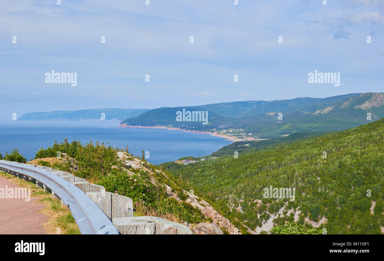 Cape breton highlands national park and the cabot trail hi-res stock ...