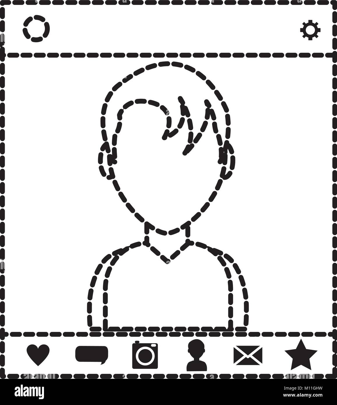 Boy and chat design Stock Vector Image & Art - Alamy