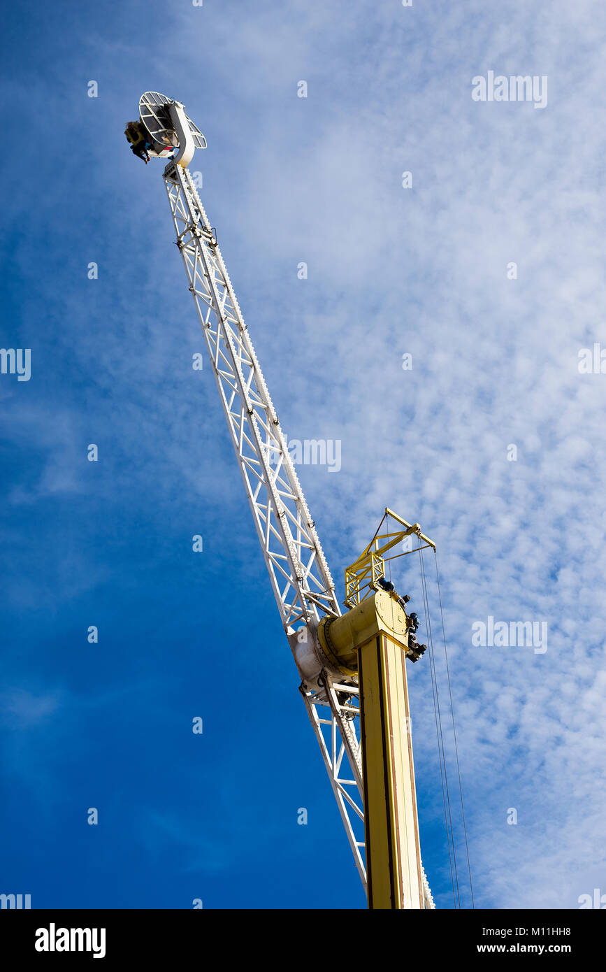 Long arm fairground ride at Brighton Pier Stock Photo - Alamy