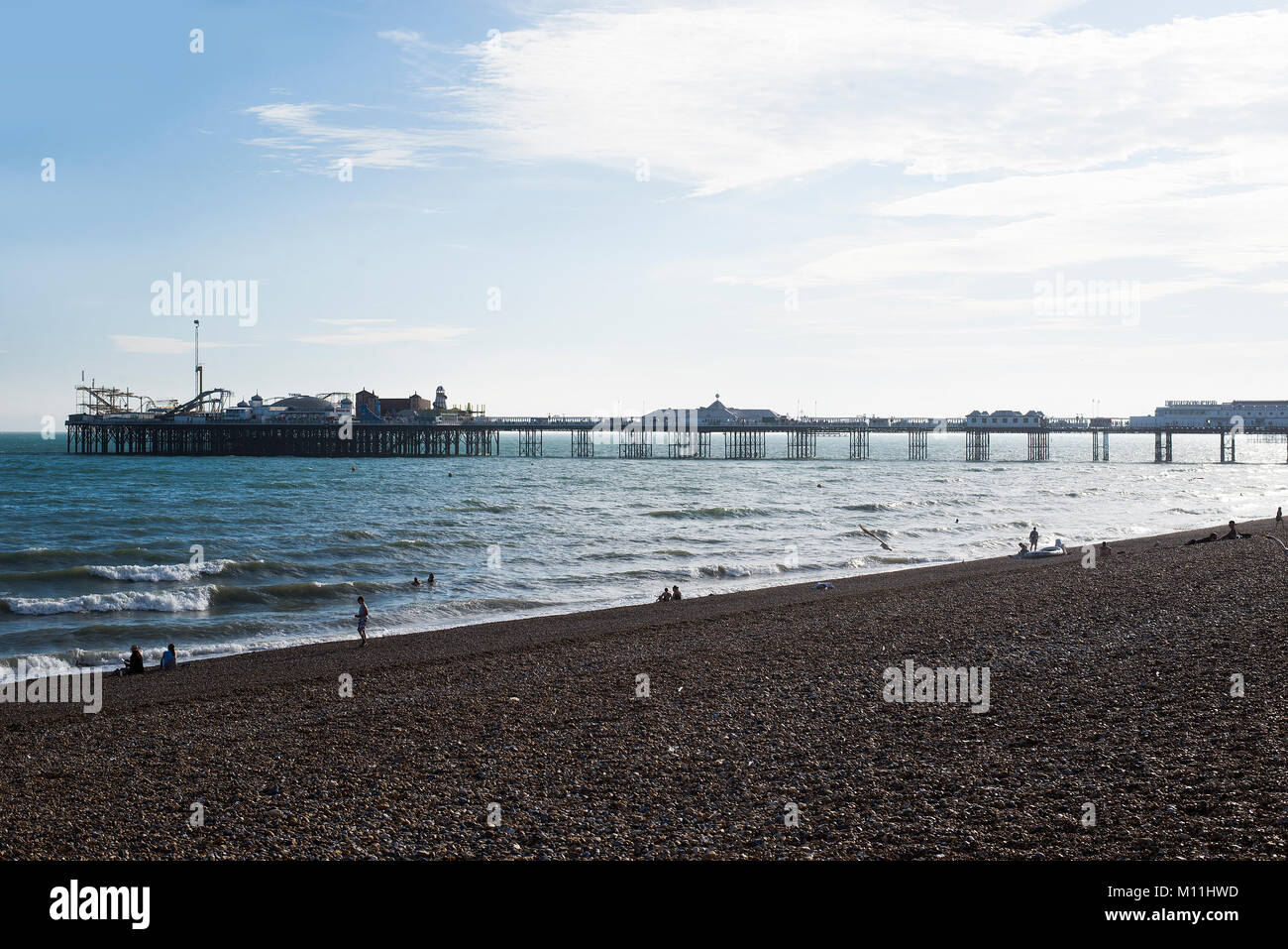 Brighton seafront from the palace pier hi-res stock photography and ...