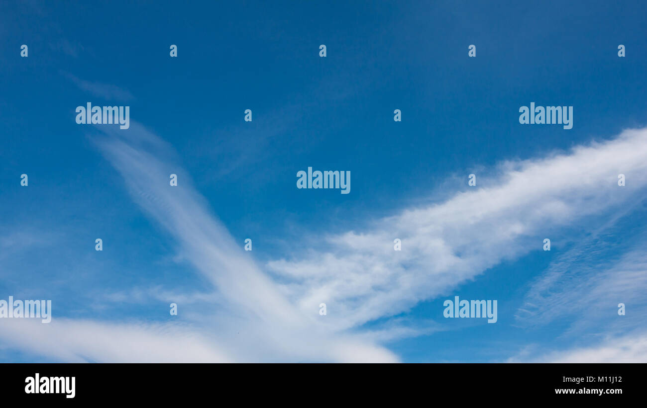 white clouds in spring blue sky Stock Photo - Alamy