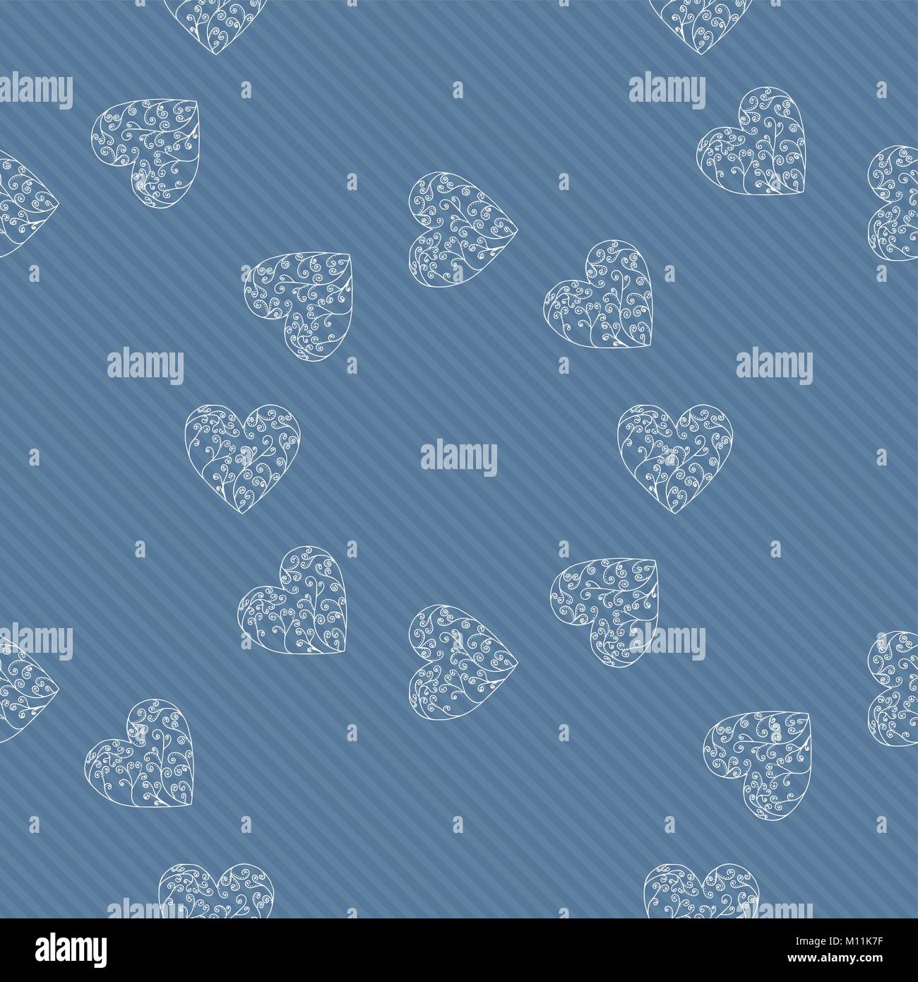 Seamless pattern of hearts background Stock Vector Image & Art - Alamy