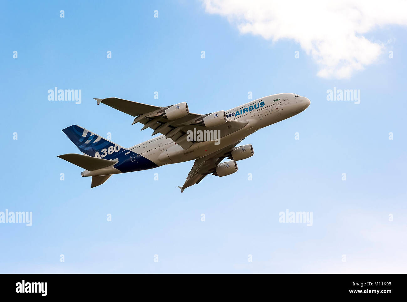Prototype Airbus A380 at an airshow in Gloucestershire England UK Stock ...