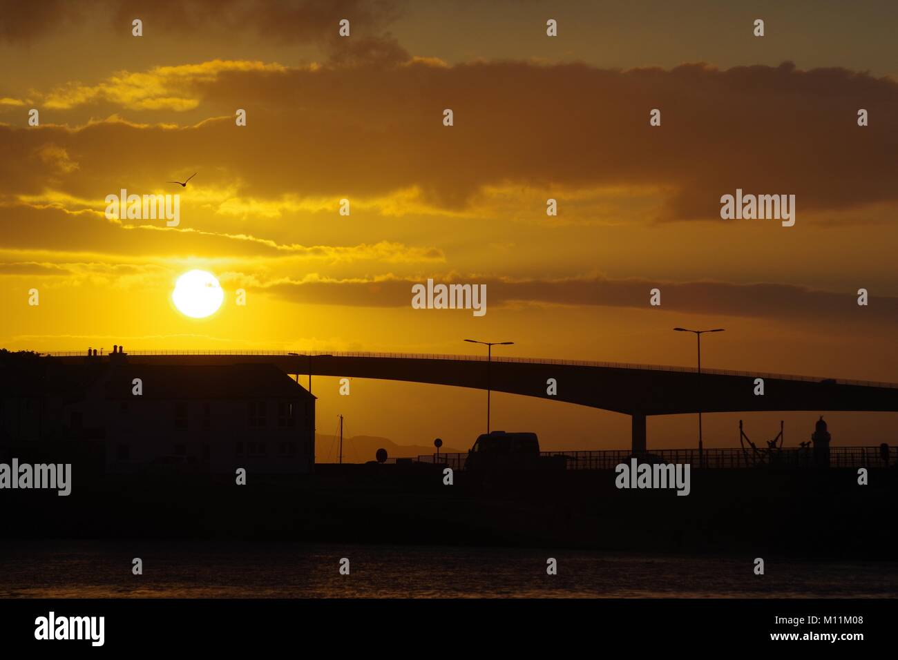 Skye Bridge Crossing at Sunset. Kyle of Lochalsh, Kyleakin, Isle of ...
