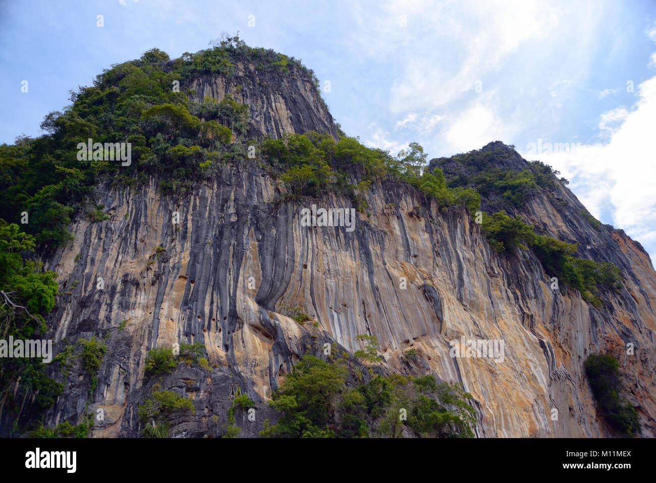 Cliff in front of sky Stock Photo - Alamy