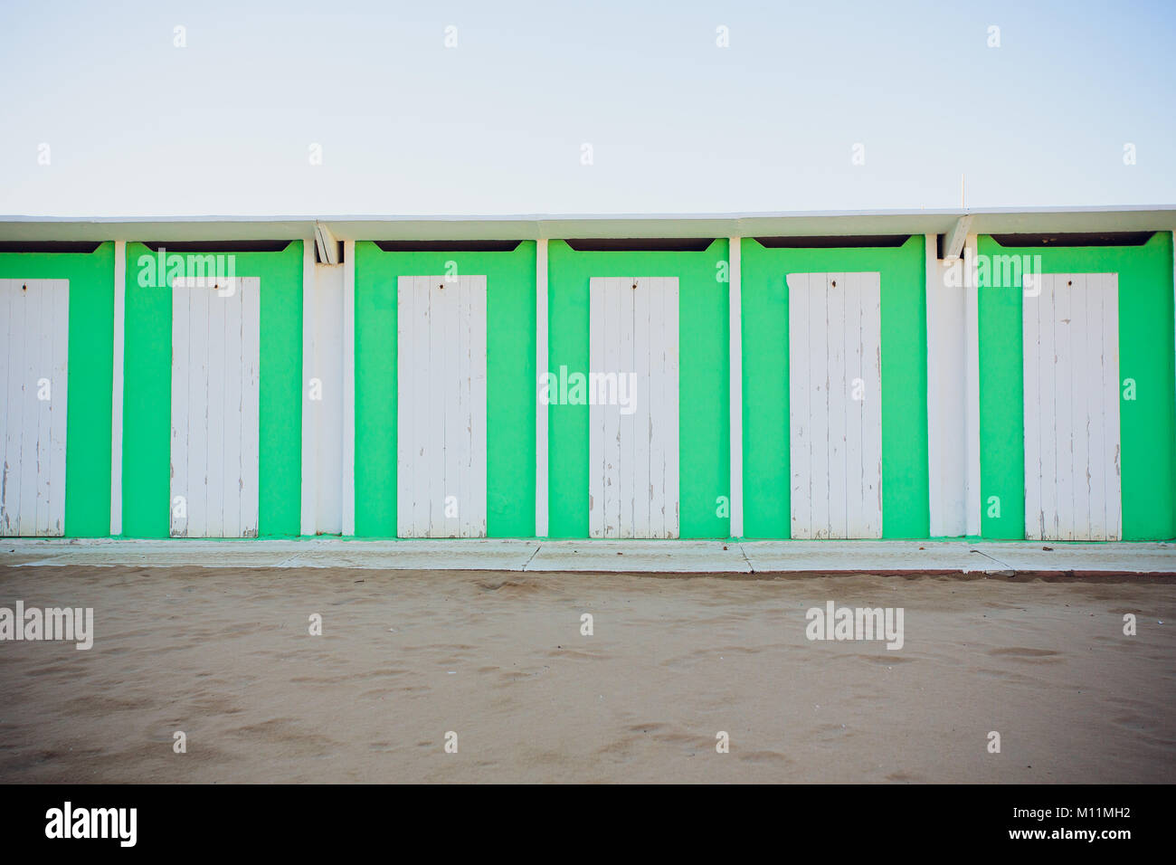 beach changing rooms blue cabin sea dressing room lockers room Stock ...