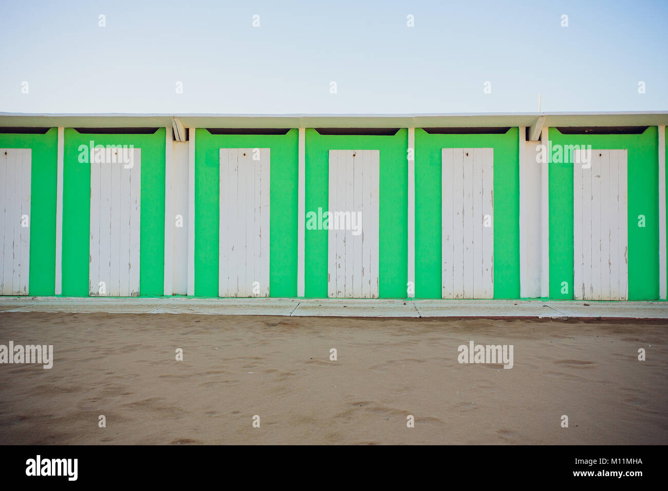 beach changing rooms blue cabin sea dressing room lockers room Stock ...