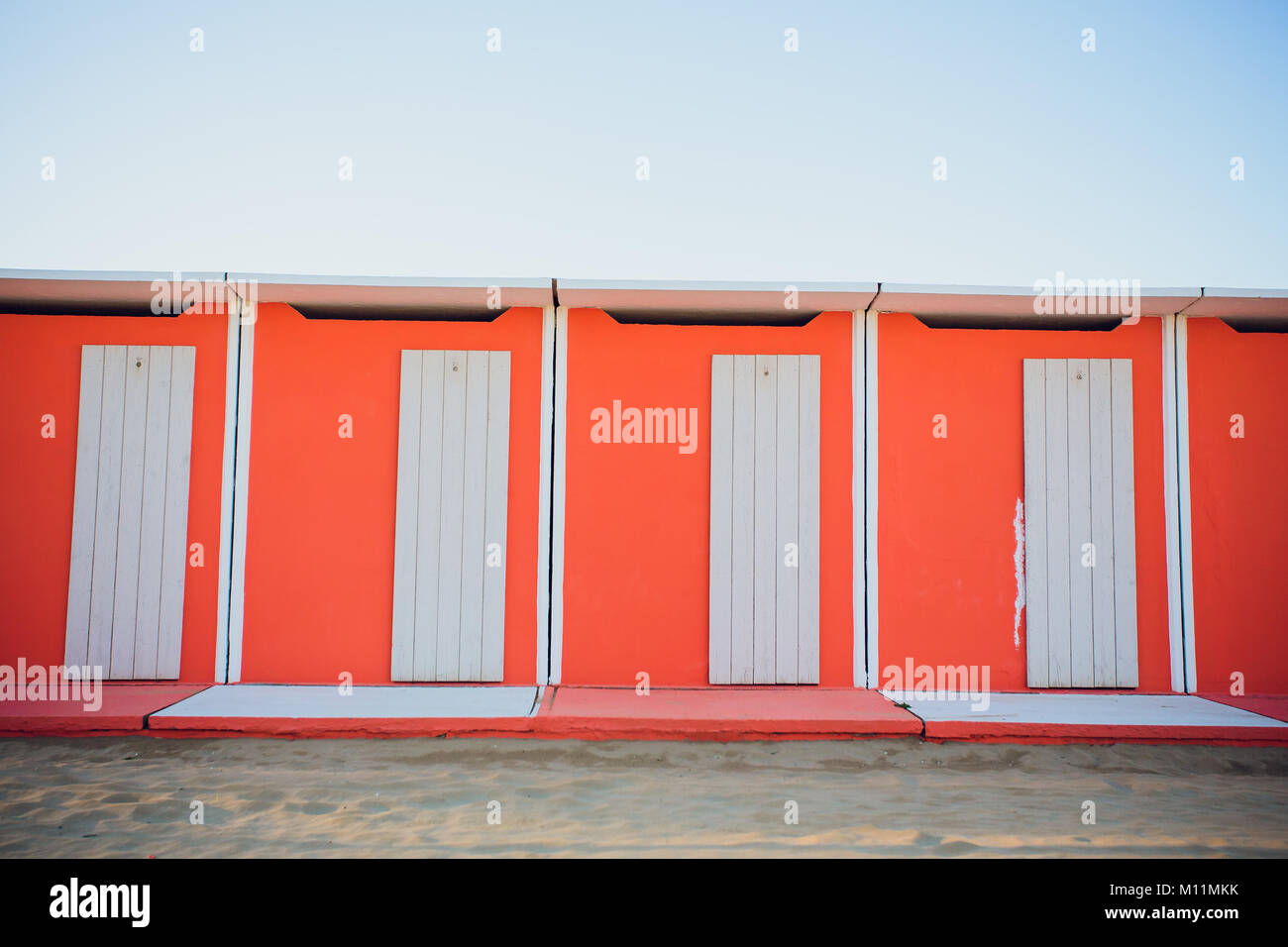 beach changing rooms blue cabin sea dressing room lockers room Stock ...