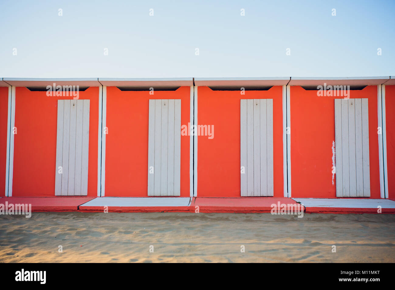 beach changing rooms blue cabin sea dressing room lockers room Stock ...