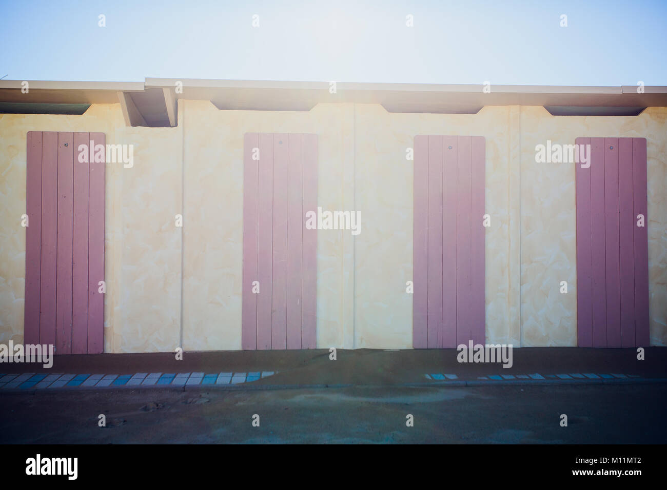 beach changing rooms blue cabin sea dressing room lockers room Stock ...