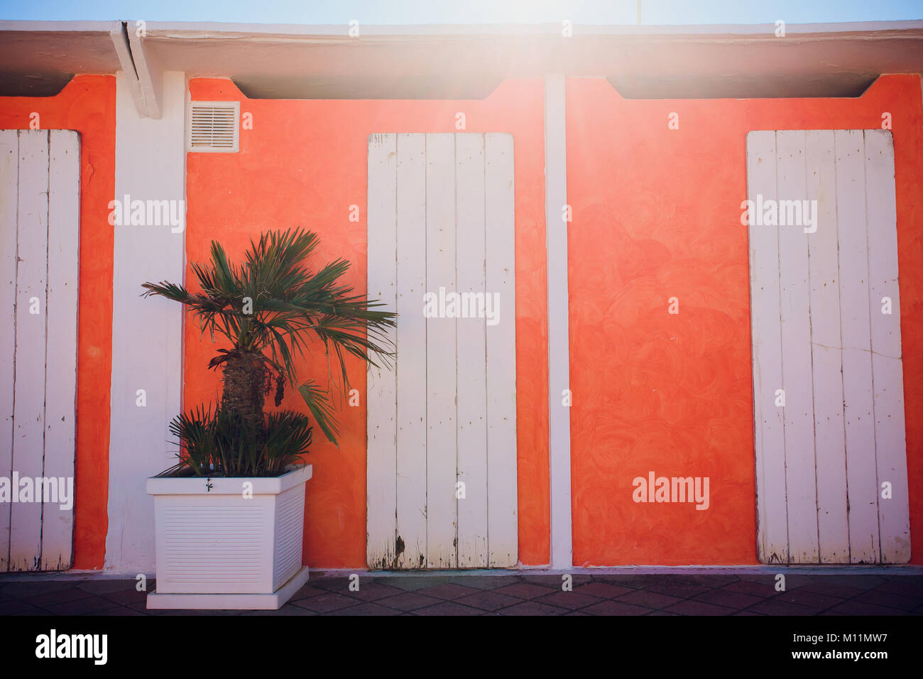 beach changing rooms blue cabin sea dressing room lockers room Stock ...