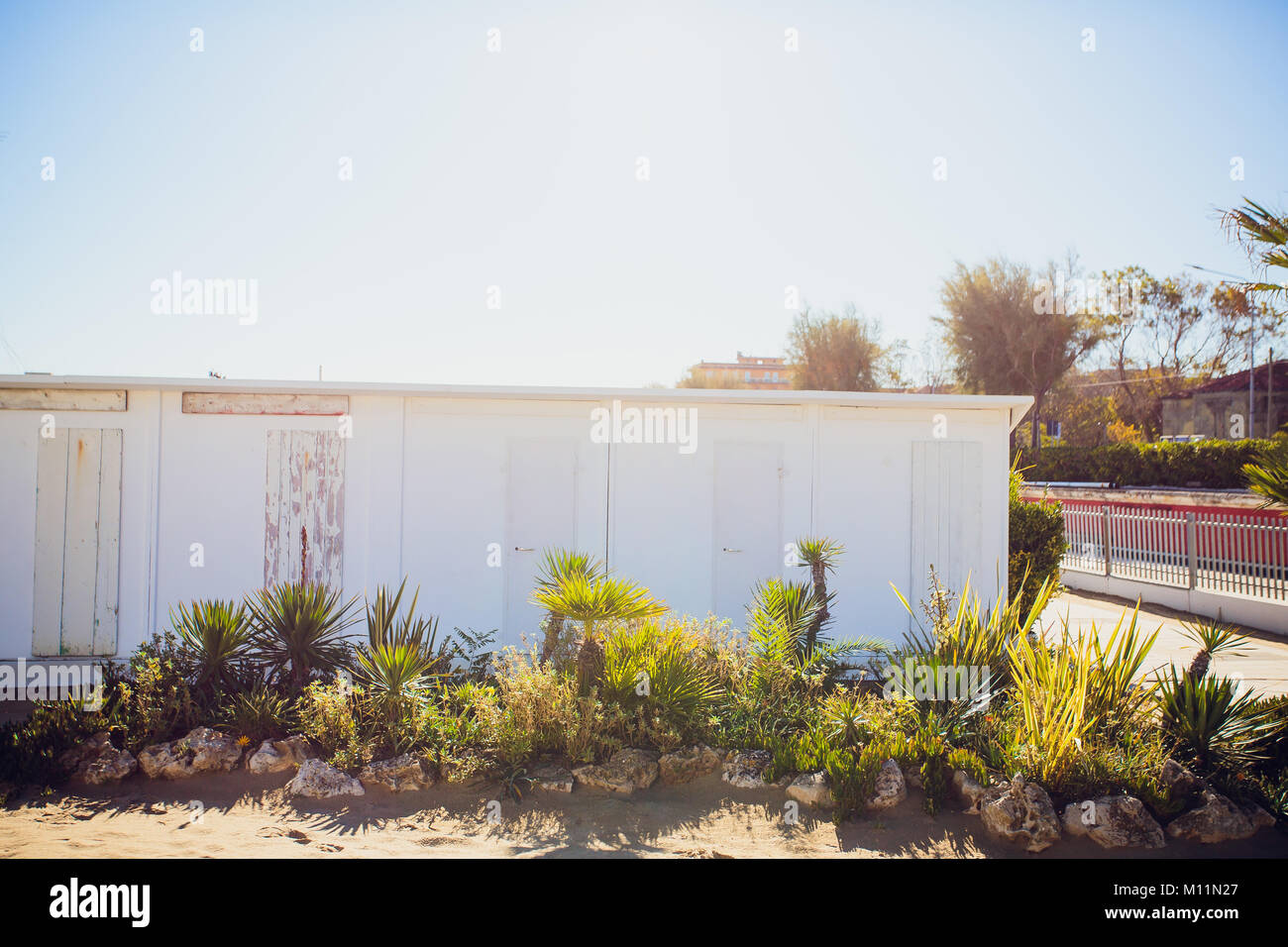 Dressing rooms beach outdoors hi-res stock photography and images - Alamy