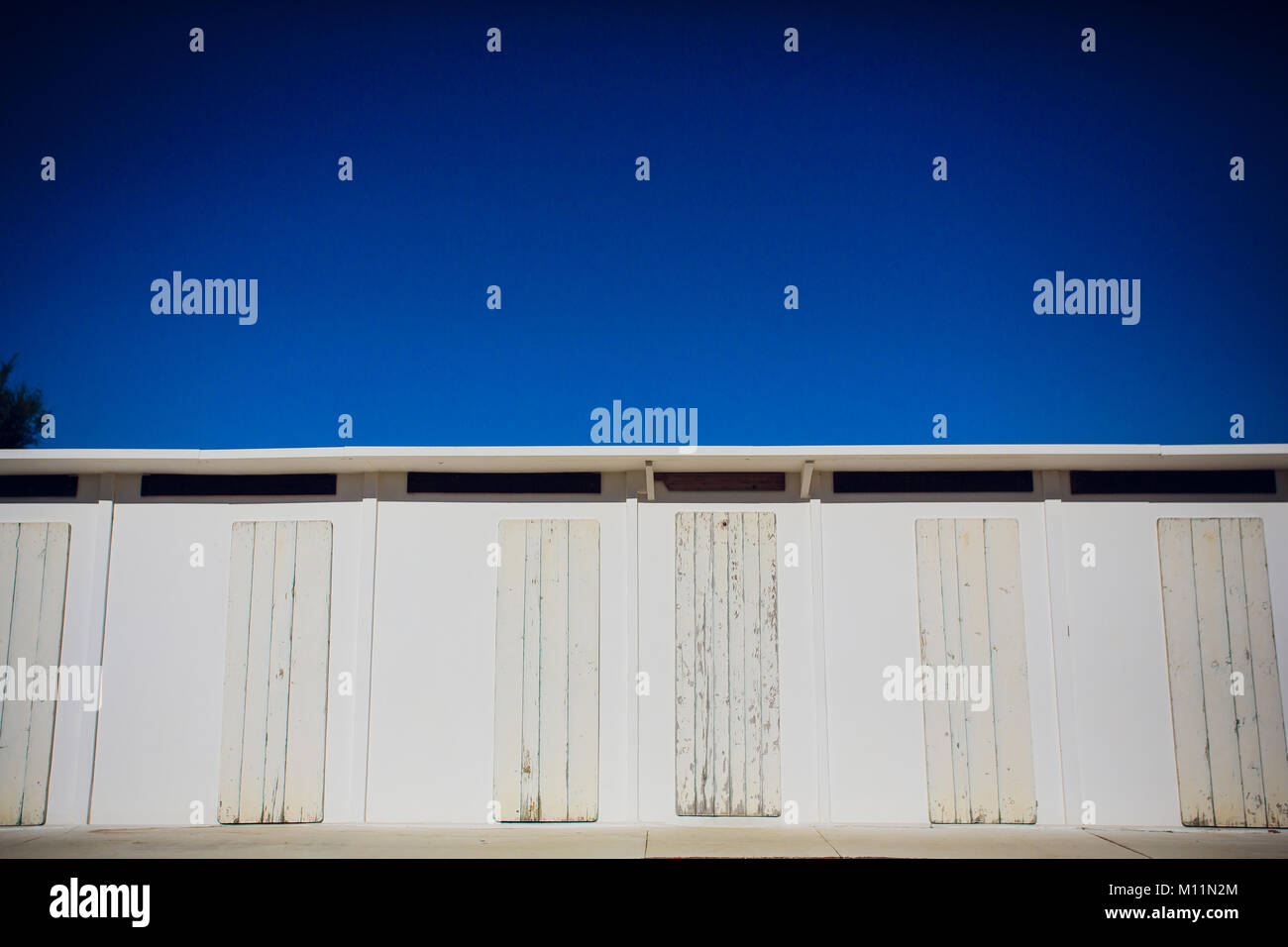 beach changing rooms blue cabin sea dressing room lockers room Stock ...