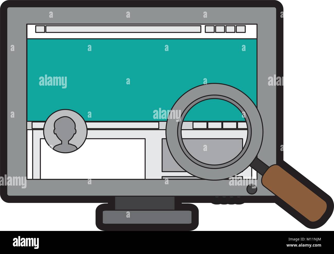 Isolated computer design Stock Vector Image & Art - Alamy