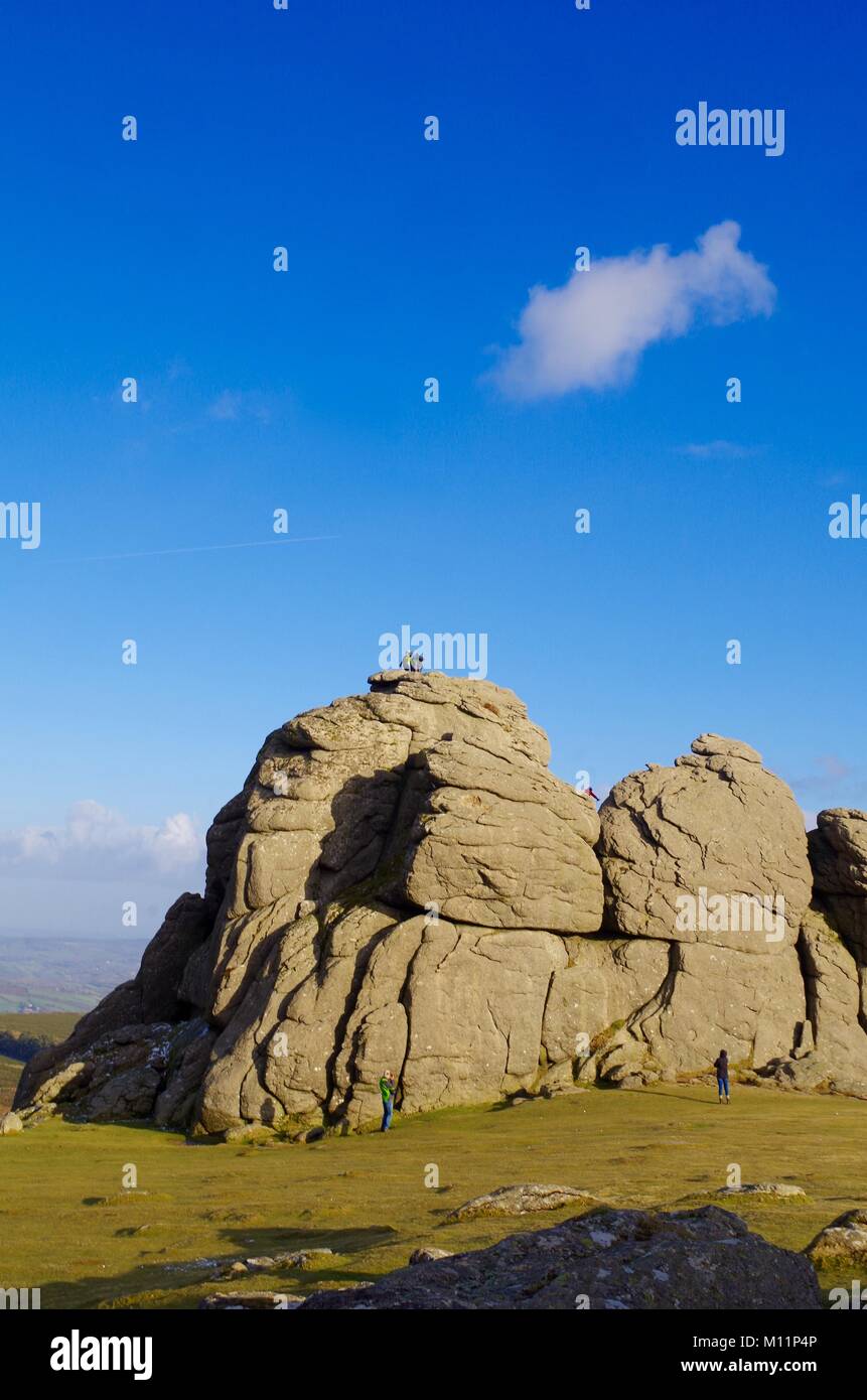 Larger Eastern Outcrop of Haytor Granite Landmark. Dartmoor National ...