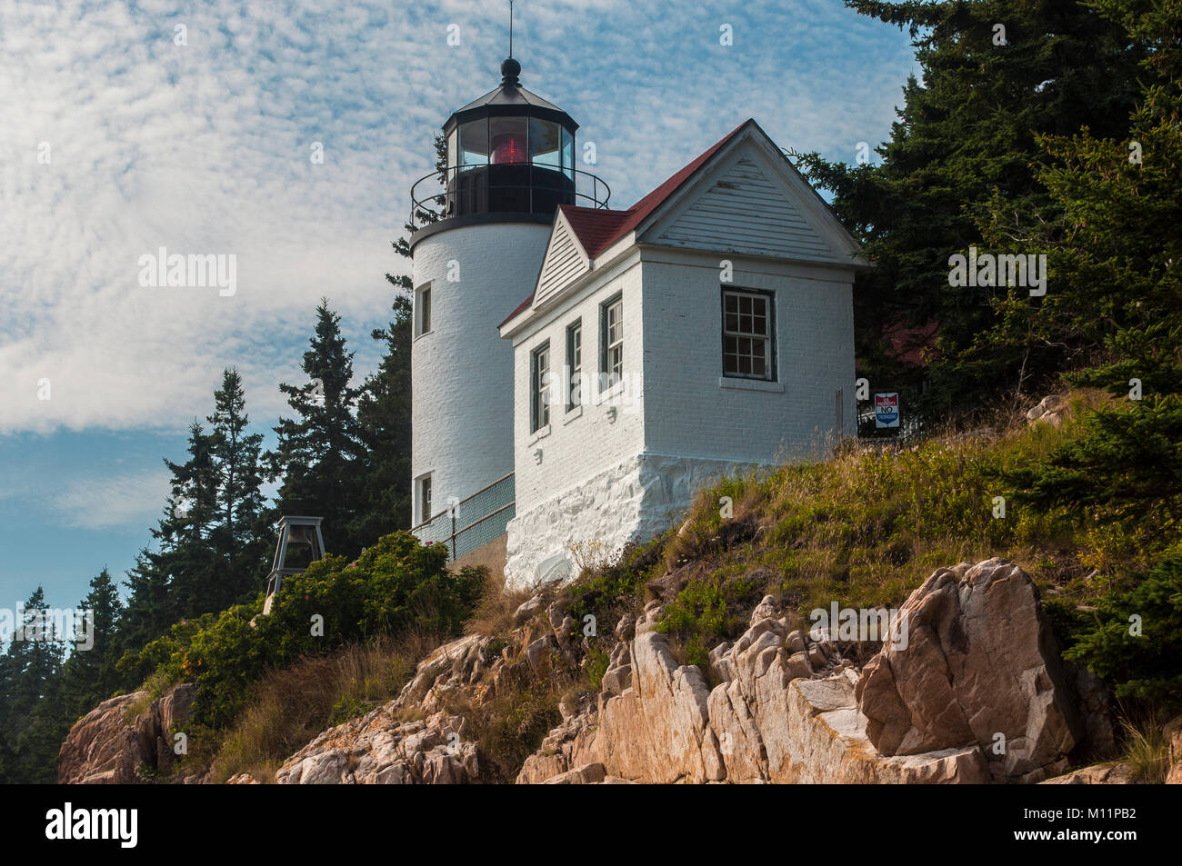 Bass Harbor Head Lighthouse In Acadia National Park, Maine Stock Photo ...