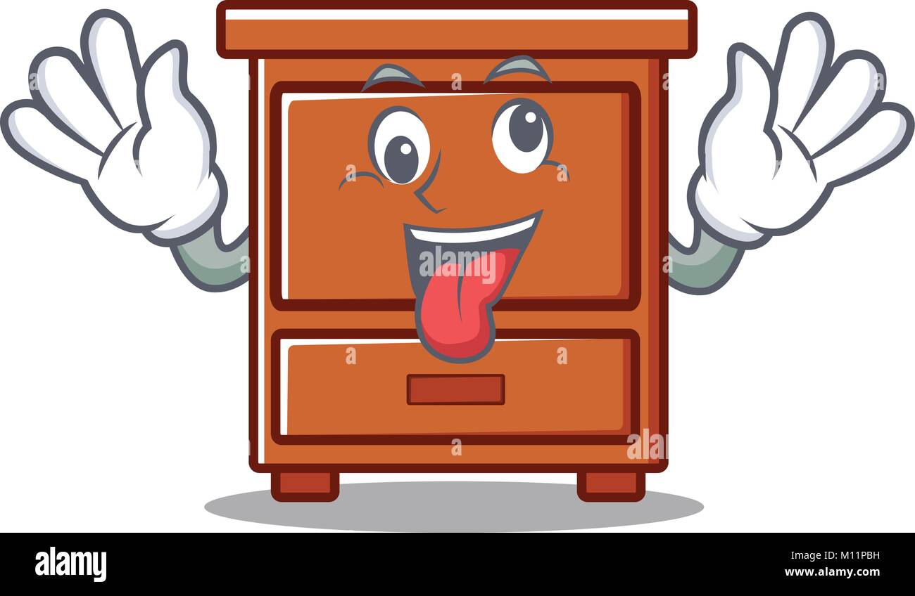 Crazy wooden drawer mascot cartoon Stock Vector Image & Art - Alamy