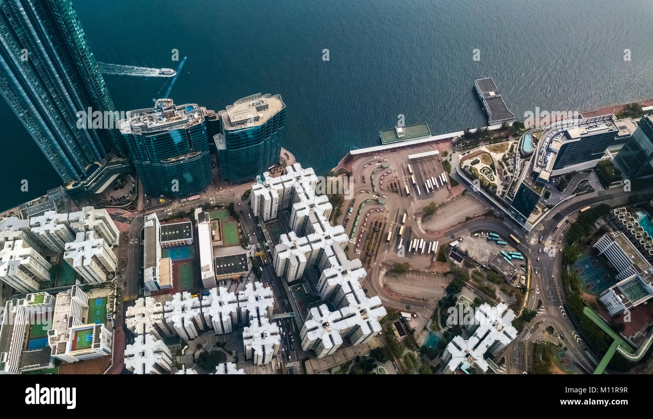 Private housing of Hong Kong from drone view Stock Photo - Alamy