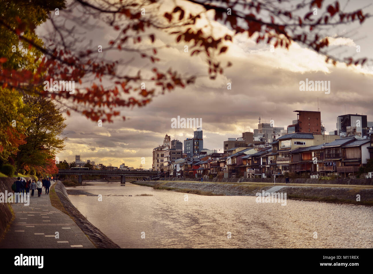 License and prints at MaximImages.com - Pathways along Kamo River, Kamo ...