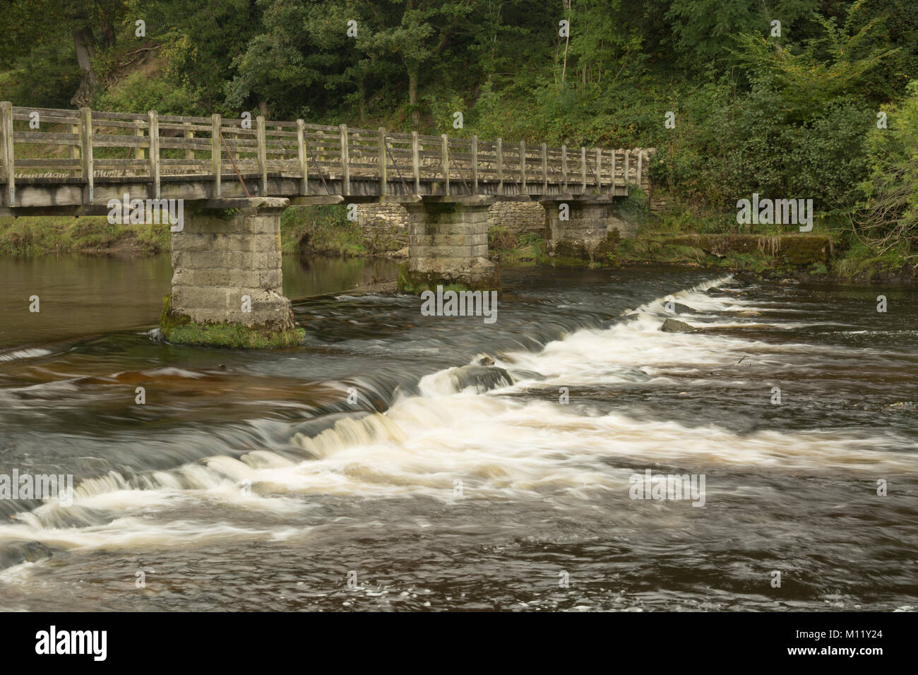 Bridge over the river at Bolton Abbey Stock Photo - Alamy