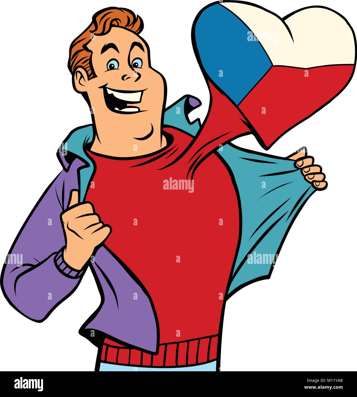 Cartoon illustration pensive man looking hi-res stock photography and ...